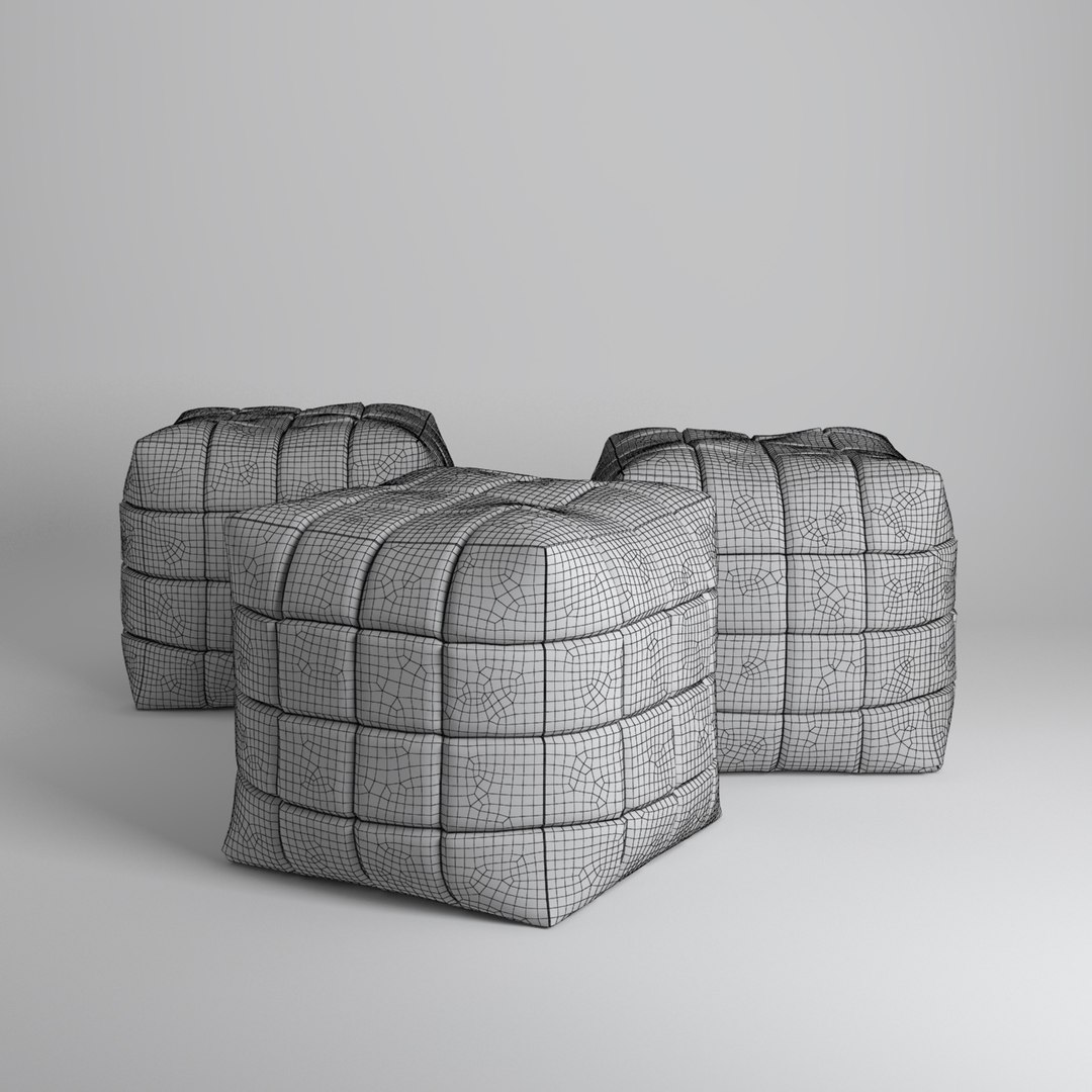 Free Pouf Tula 3d Model
