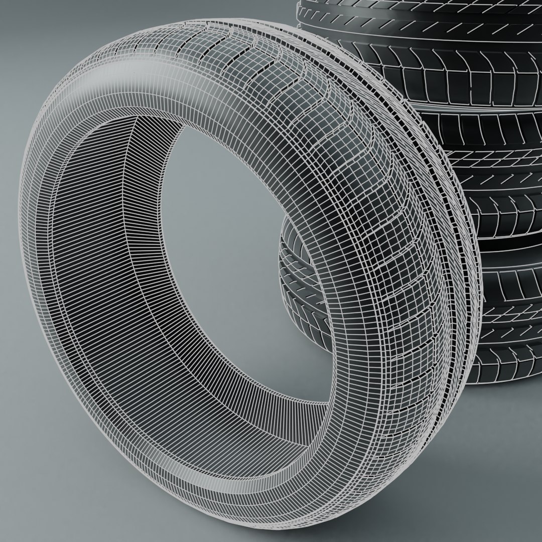 Car Tire 3D Model - TurboSquid 1661980