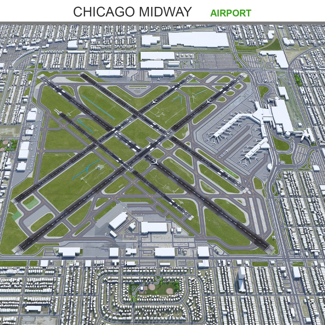 Chicago Midway Airport Model - TurboSquid 2051781