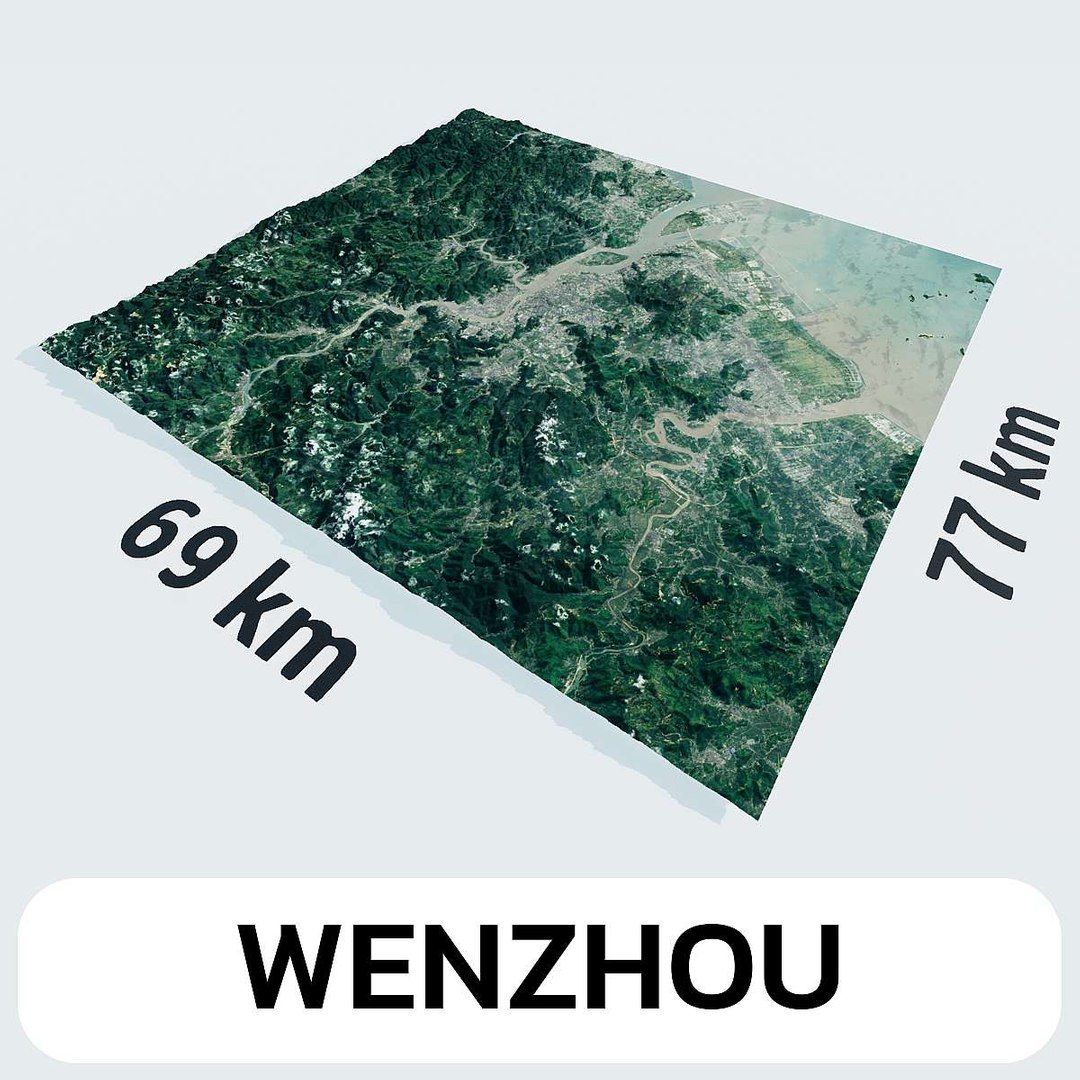 Wenzhou China City Landscape 3D Model - TurboSquid 2043252