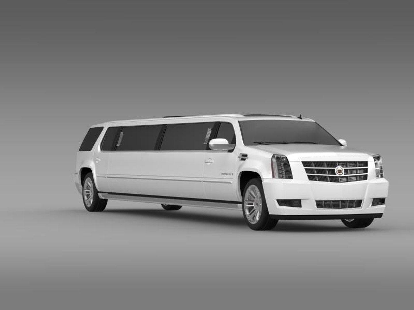 3d Cadillac Escalade Limo 2013