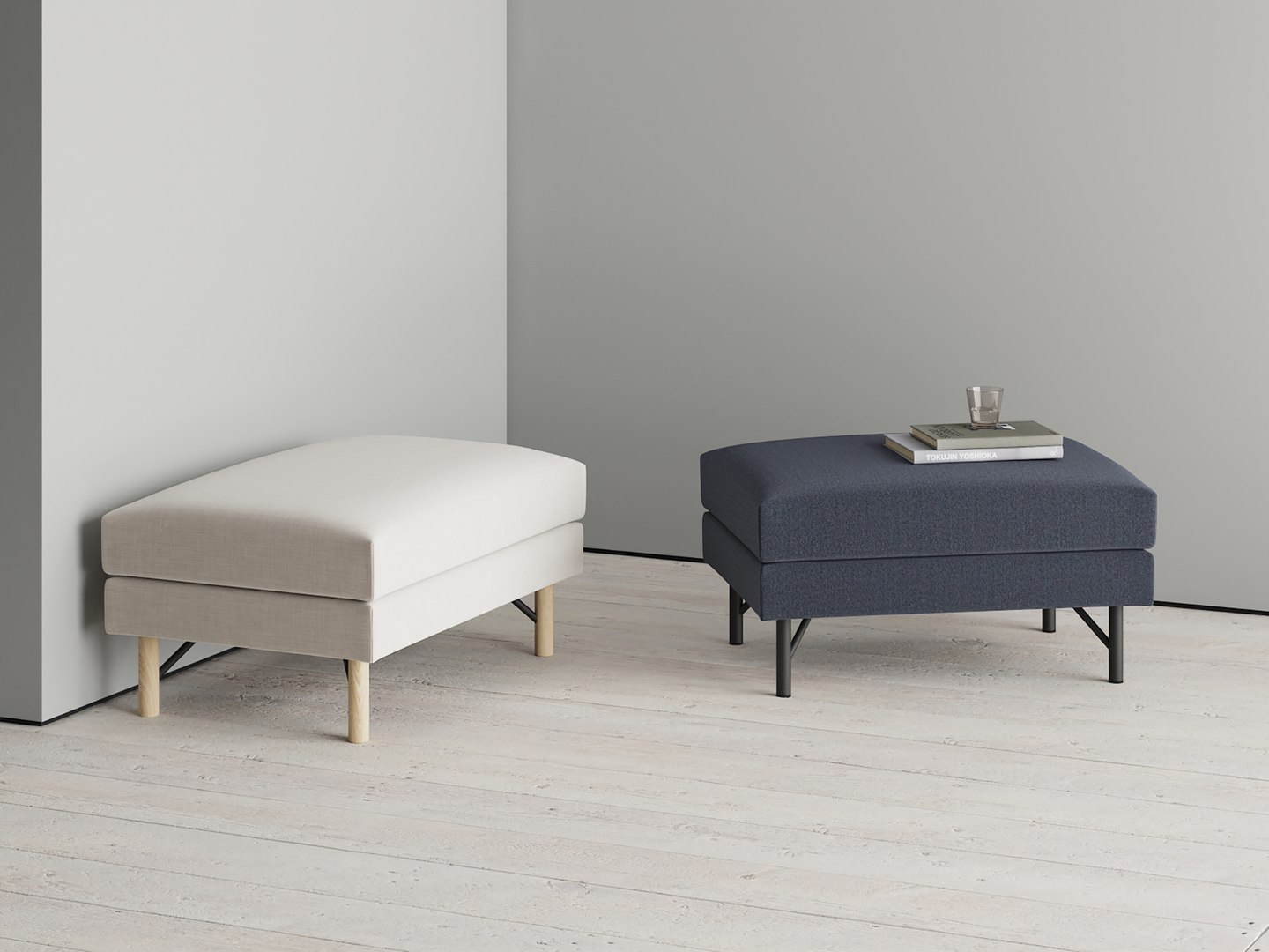 Friend Ottomans 3D Model - TurboSquid 2195612