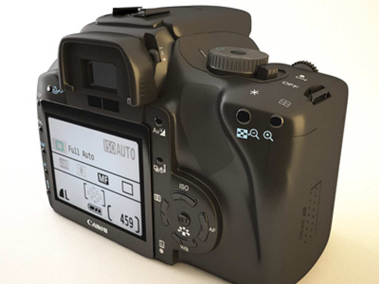 Canon Rebel Xti 400d 3d Max