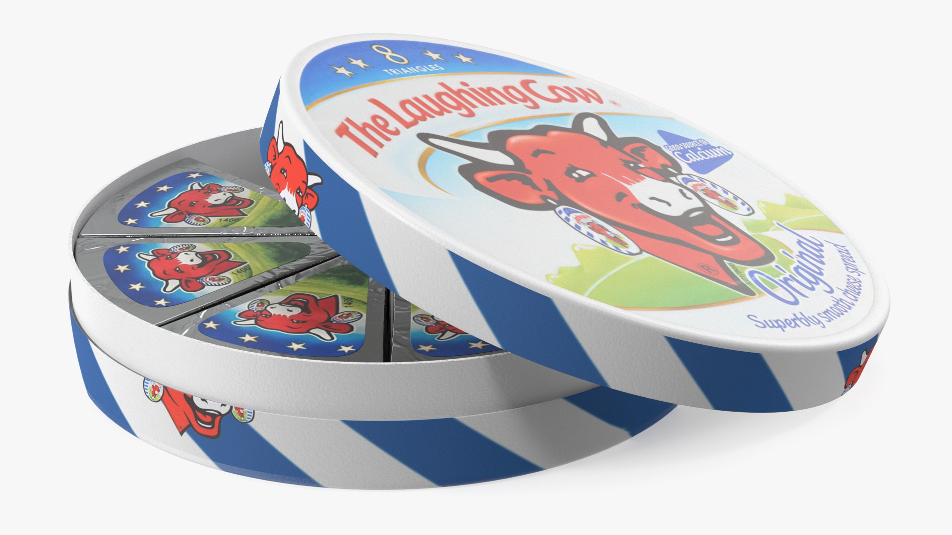 3D Laughing Cow Creamy Cheese Triangles Package - TurboSquid 2156972