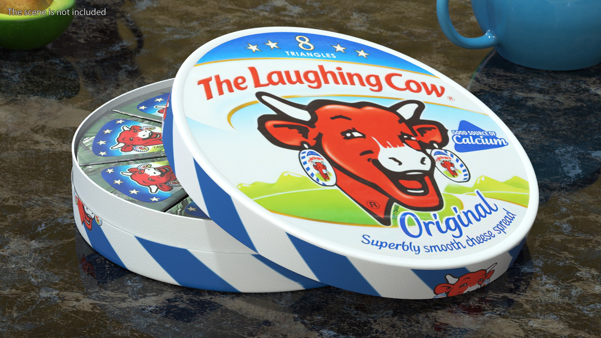 3D Laughing Cow Creamy Cheese Triangles Package - TurboSquid 2156972