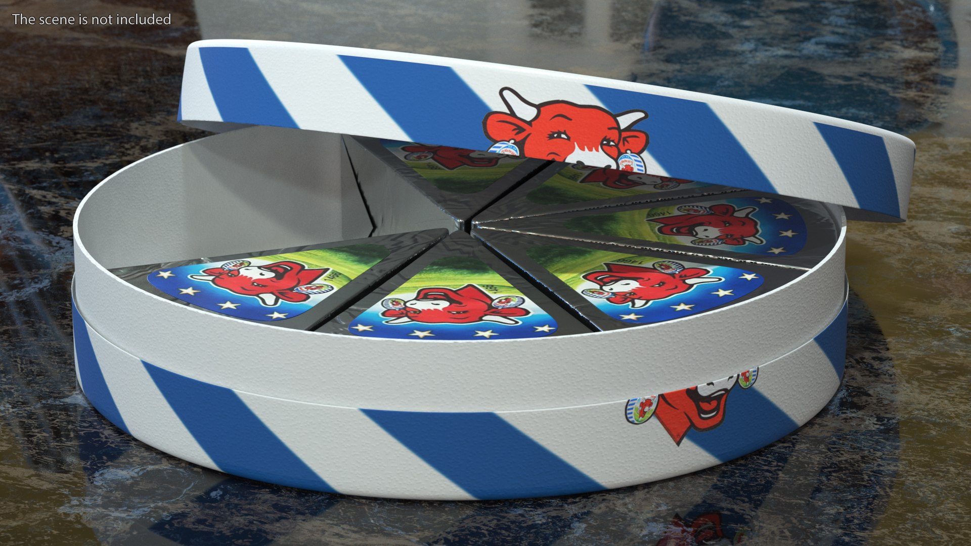 3D Laughing Cow Creamy Cheese Triangles Package - TurboSquid 2156972