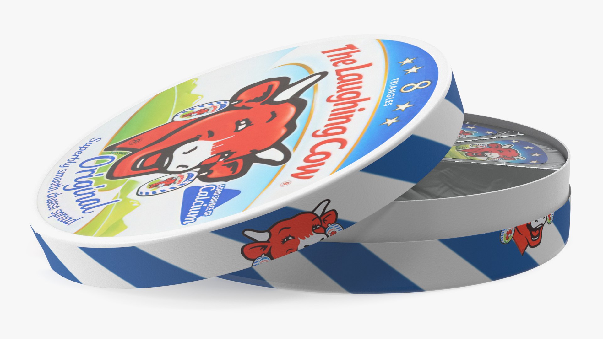 3D Laughing Cow Creamy Cheese Triangles Package - TurboSquid 2156972