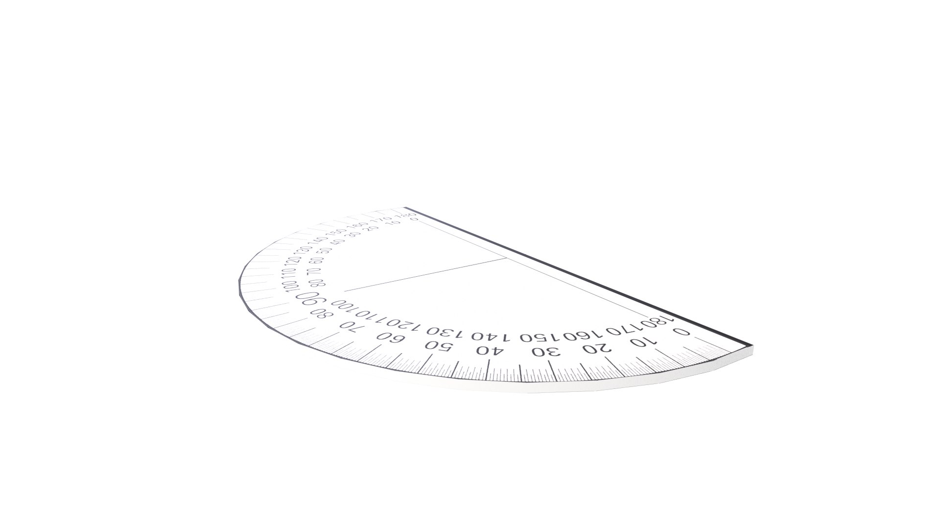 Protractor 3D - TurboSquid 2139836