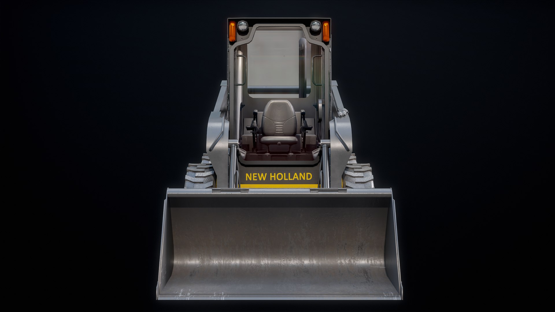 Skid Steer Loader New Holland L218 PBR 3D Model - TurboSquid 2062157