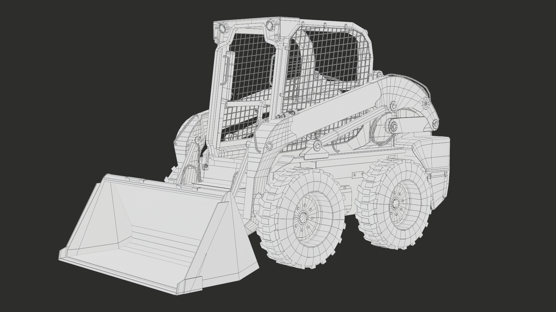 Skid Steer Loader New Holland L218 PBR 3D model - TurboSquid 2062157
