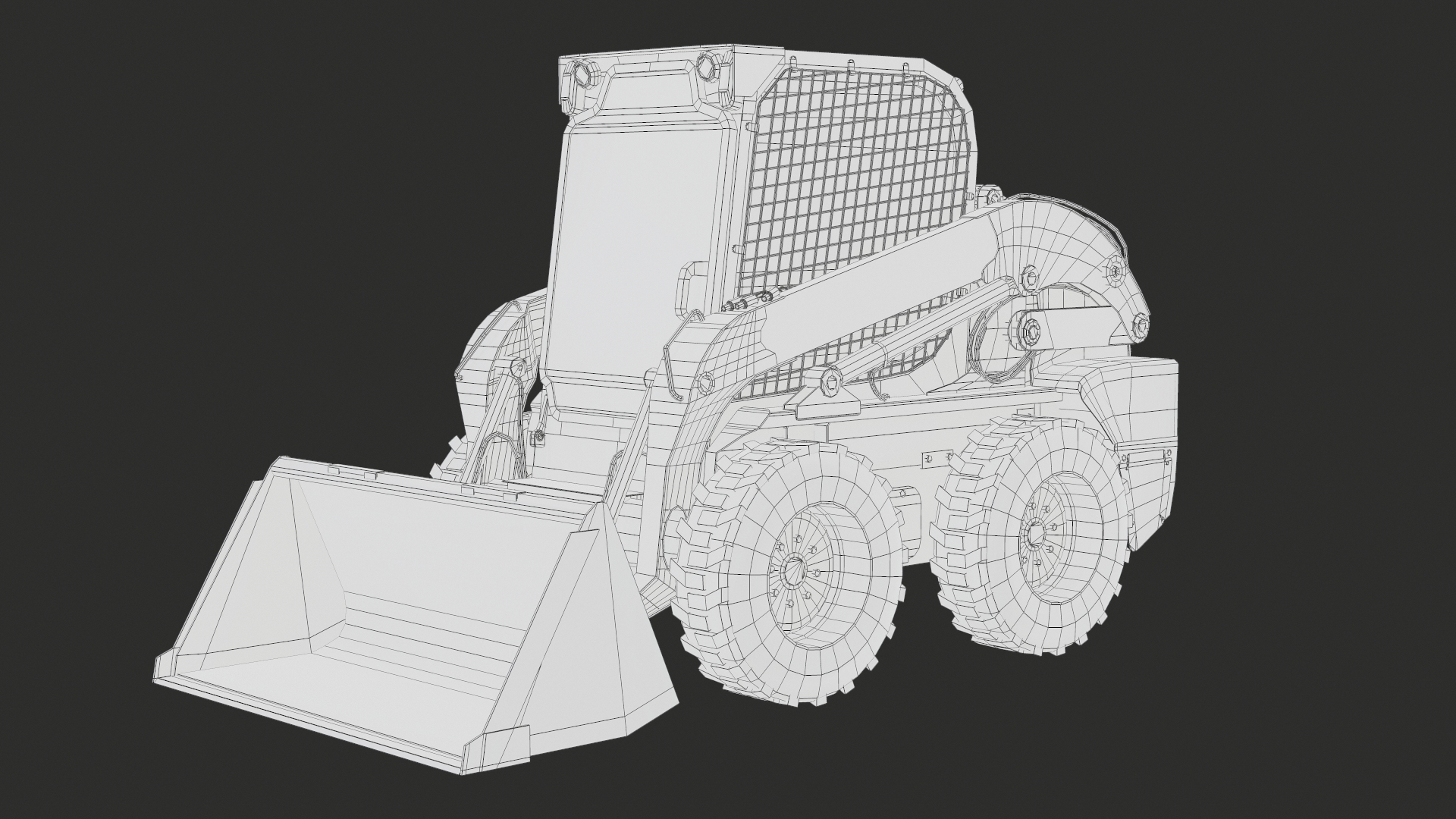 Skid Steer Loader New Holland L218 PBR 3D model - TurboSquid 2062157