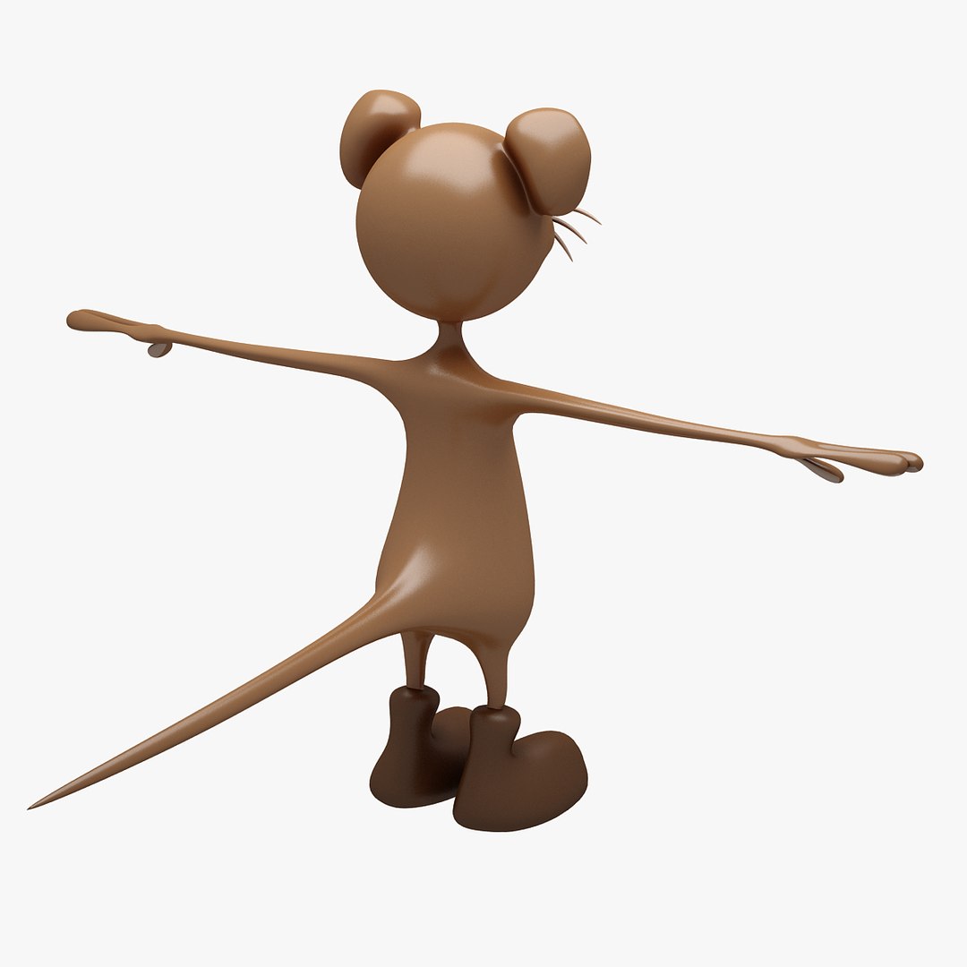 Cartoon Mouse Rigged Max