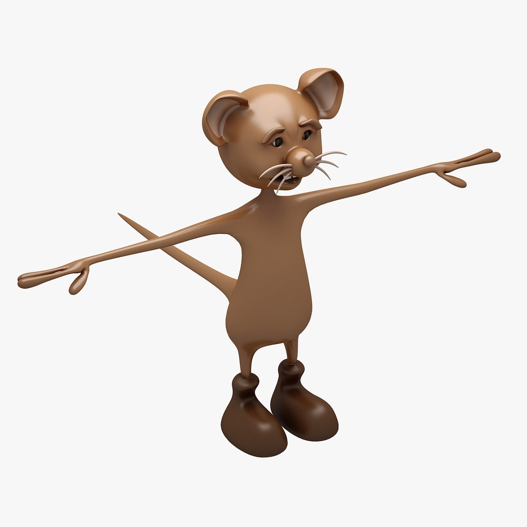 Cartoon Mouse Rigged Max