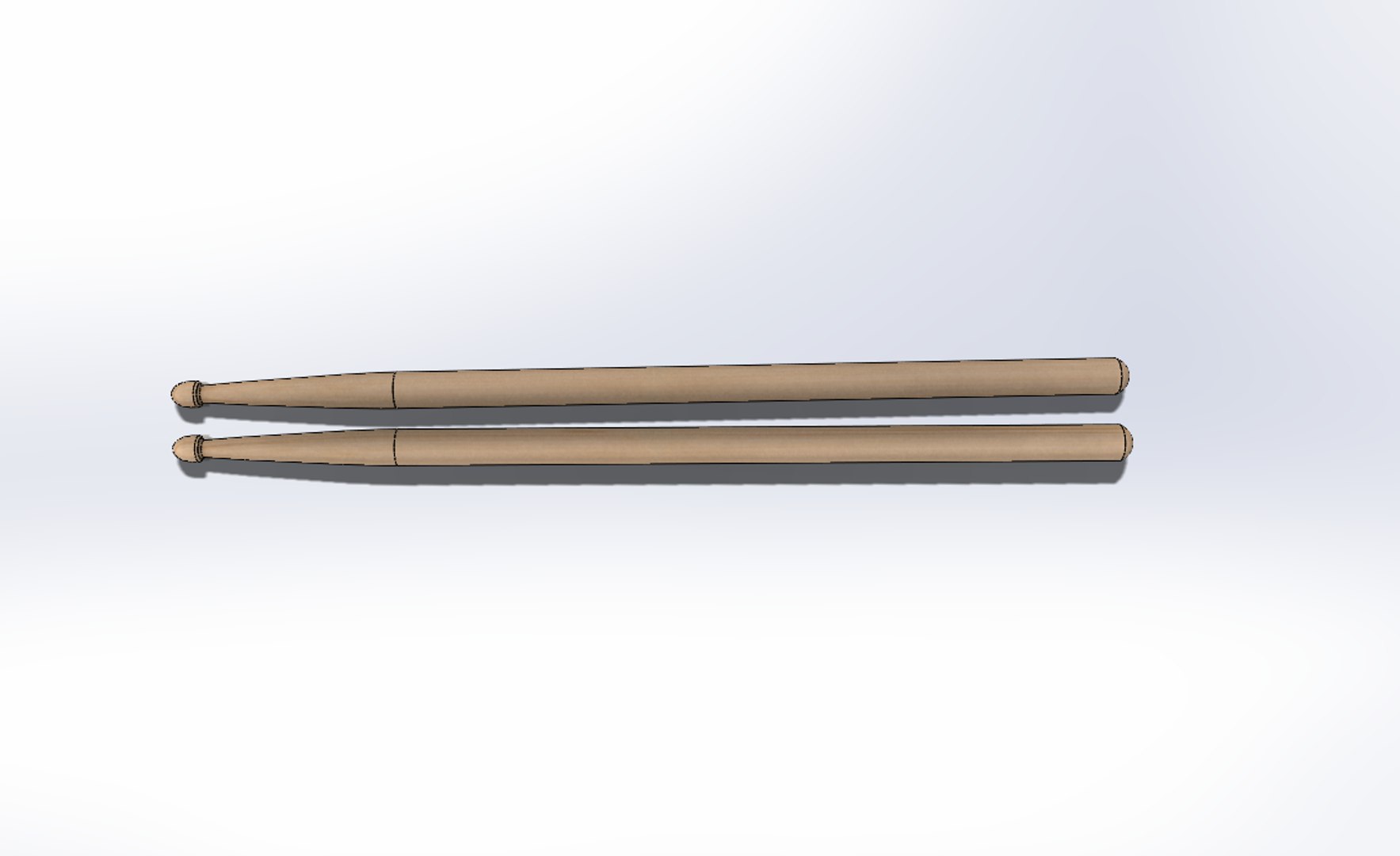 Free 3ds Model Drum Sticks Rock