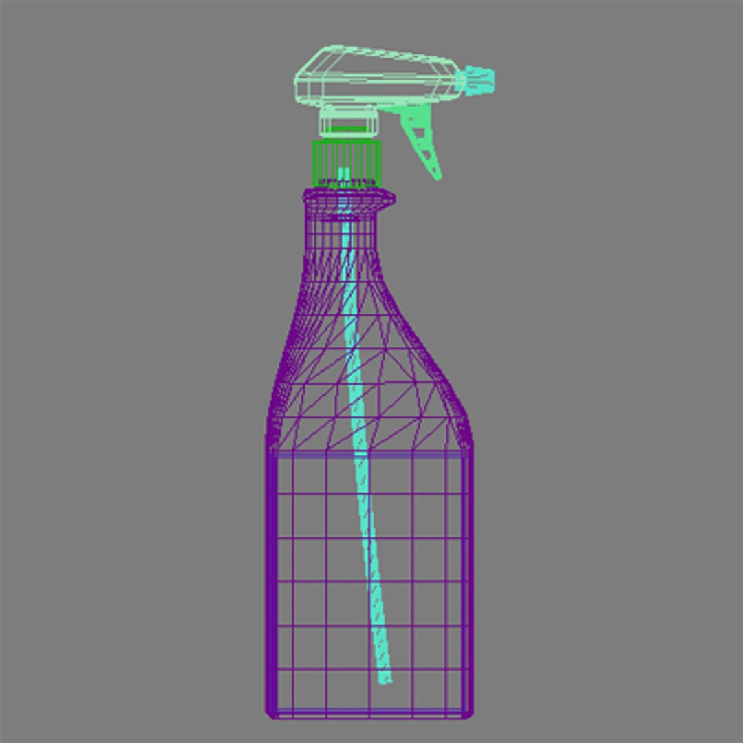 3d Spray Bottle Model