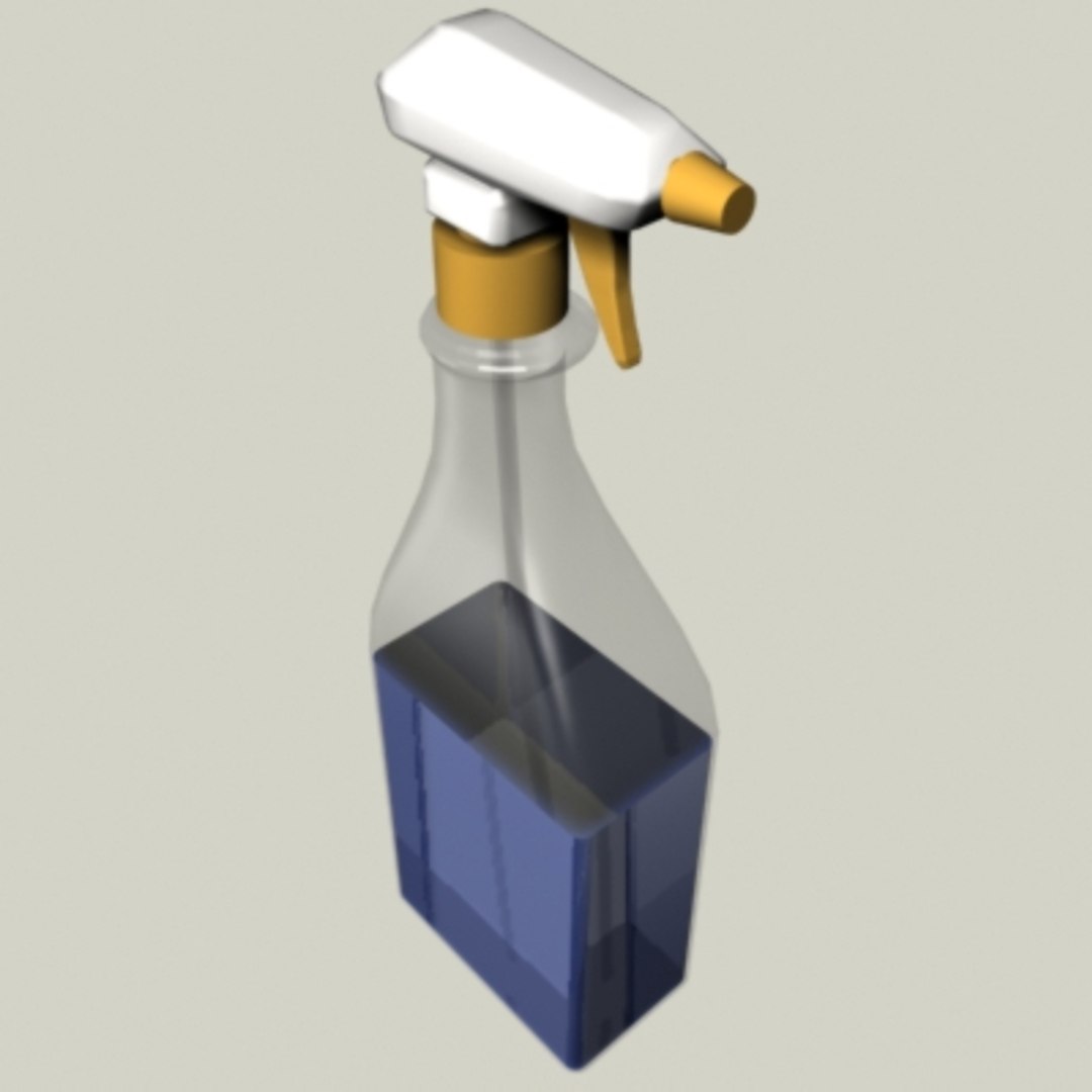 3d Spray Bottle Model