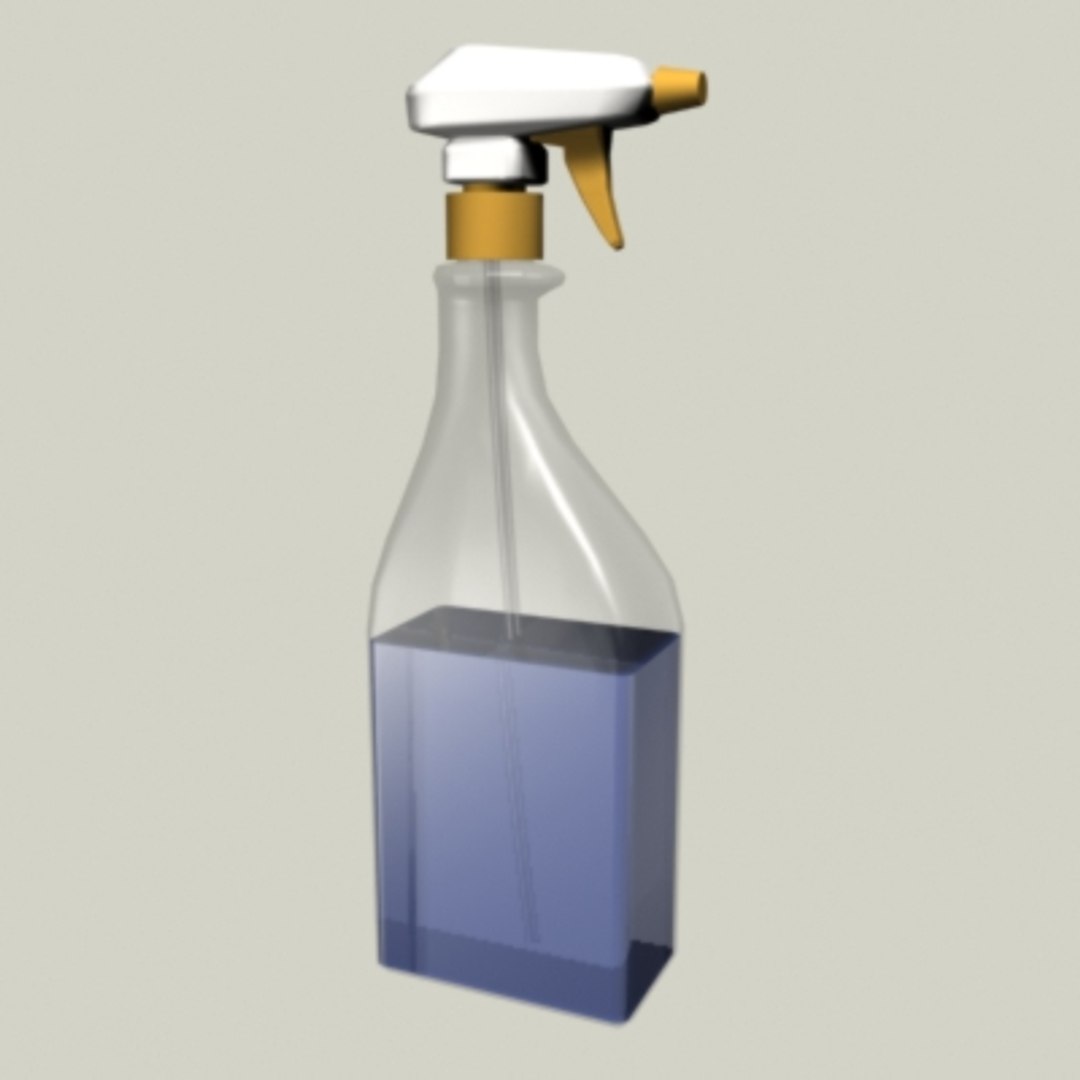3d Spray Bottle Model