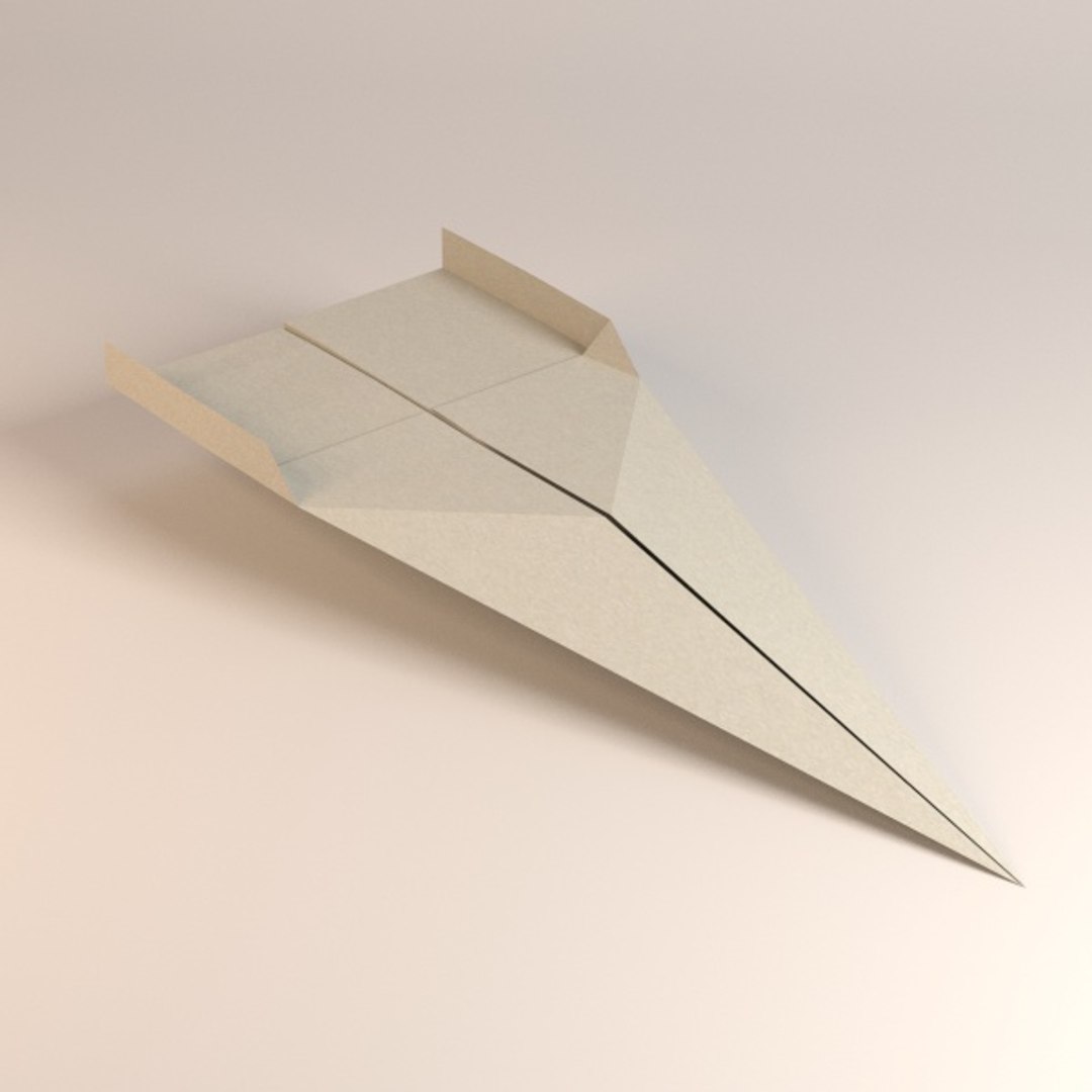 Paper Plane 3d Model