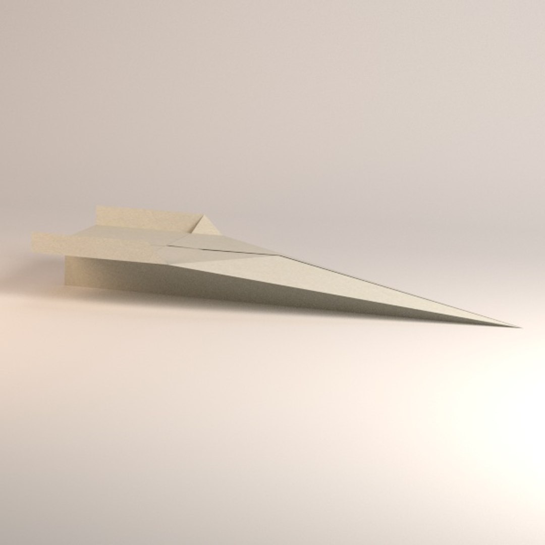 Paper Plane 3d Model