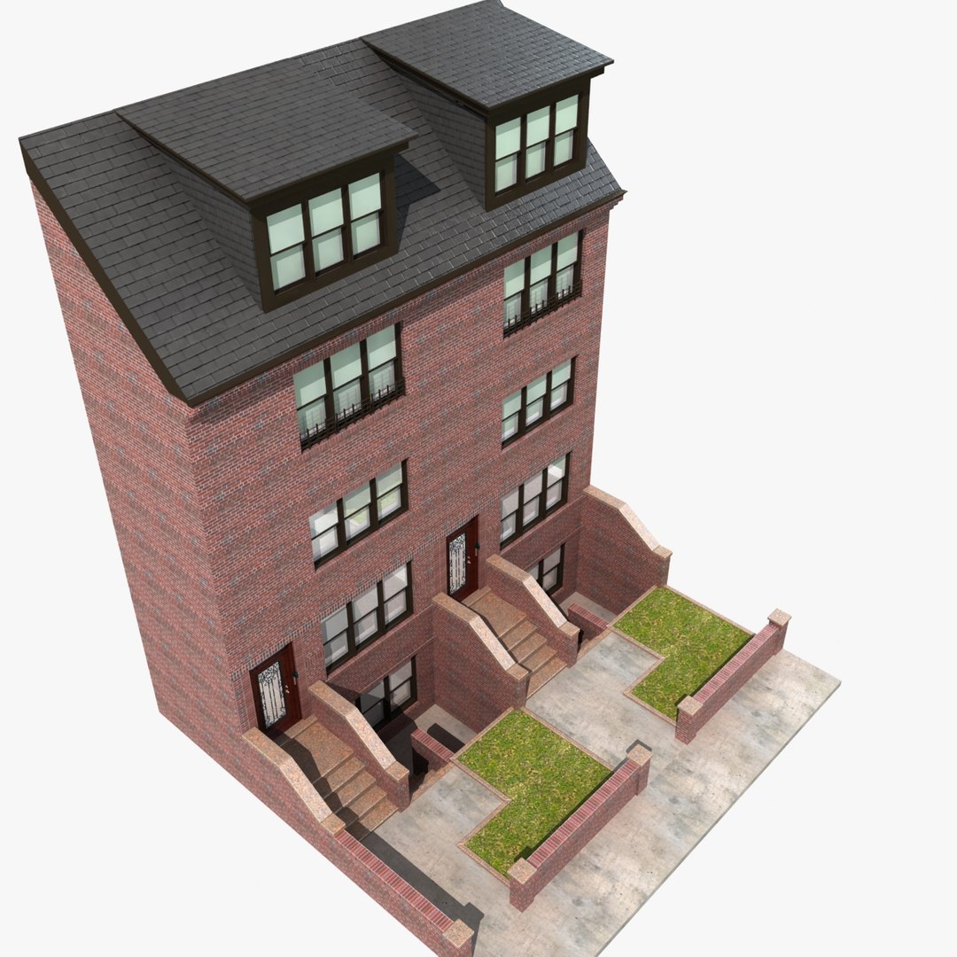 3d Townhouse Brick