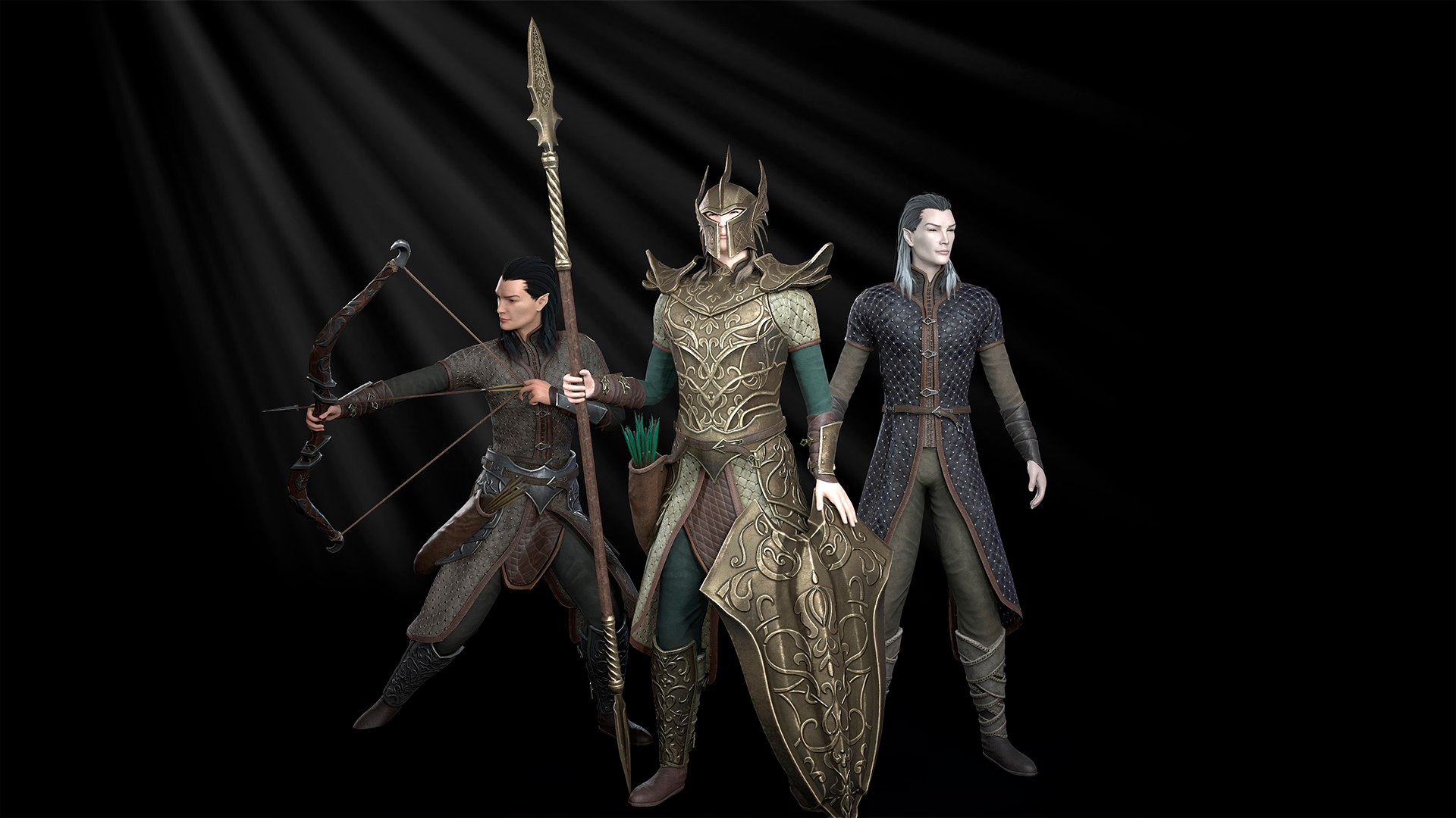 3D Elf Knight Model - TurboSquid 1853697