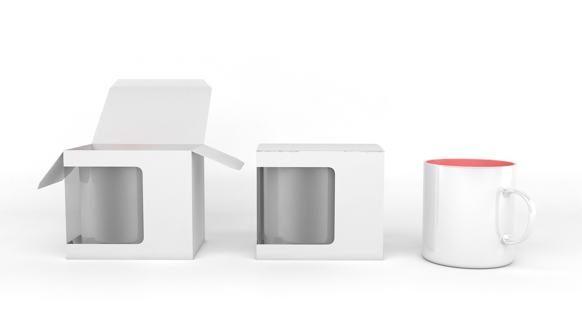 Mugs Set 3D model - TurboSquid 1789415