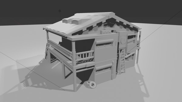 modelo 3d abandoned poor house - TurboSquid 1918225