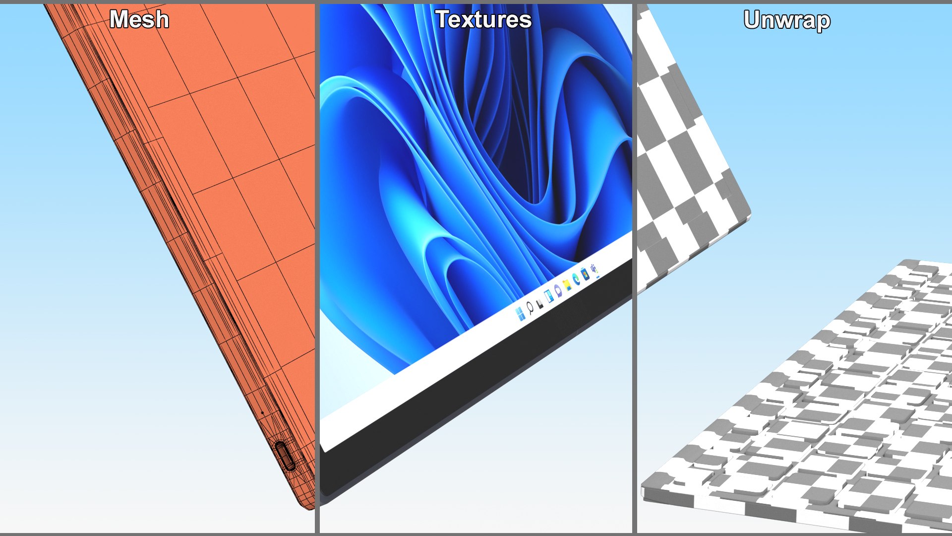 Flexible Screen Laptop ASUS Zenbook 17 Fold 3D - TurboSquid 1912222