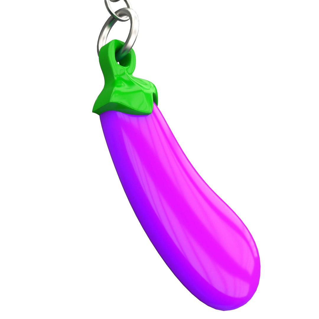Eggplant Emoji Keychain 3D Model - TurboSquid 2509758