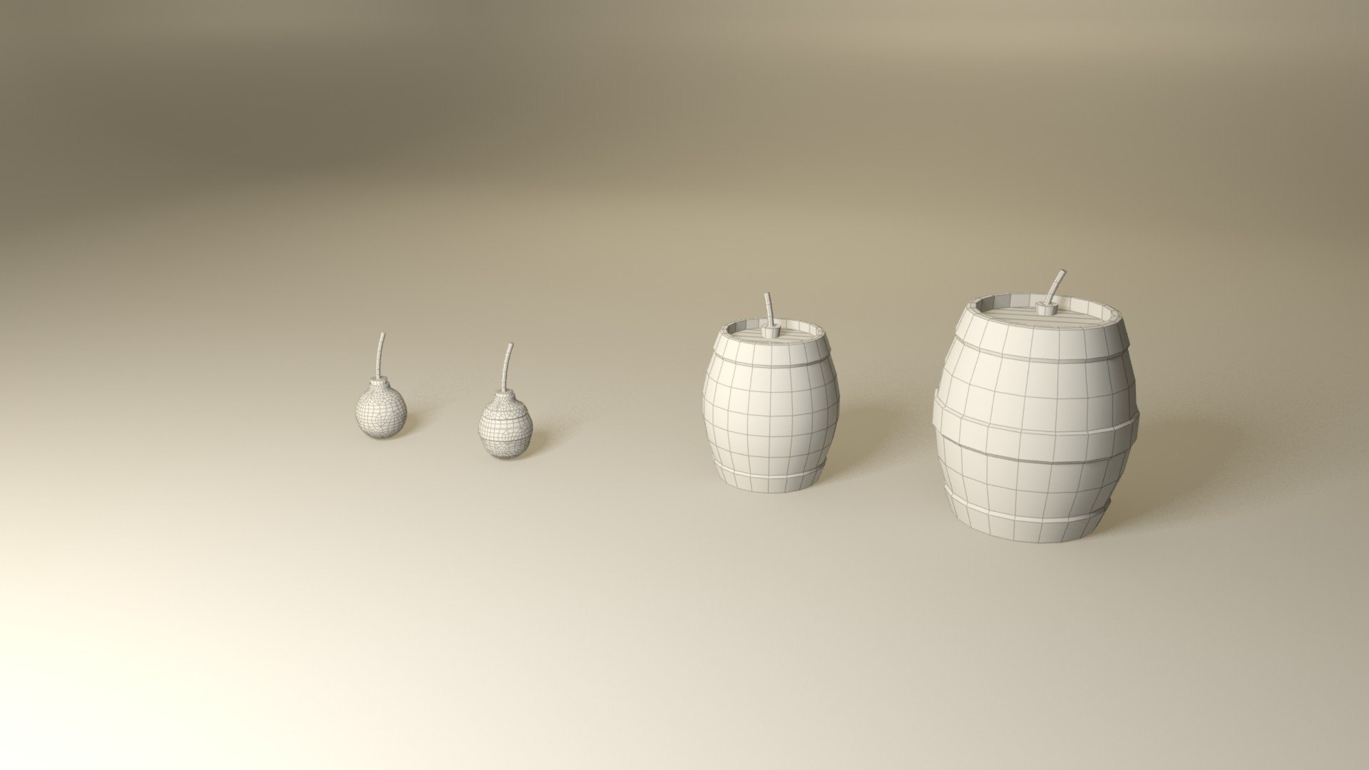 3D Medieval Fantasy Pirate Bombs - TurboSquid 1771019