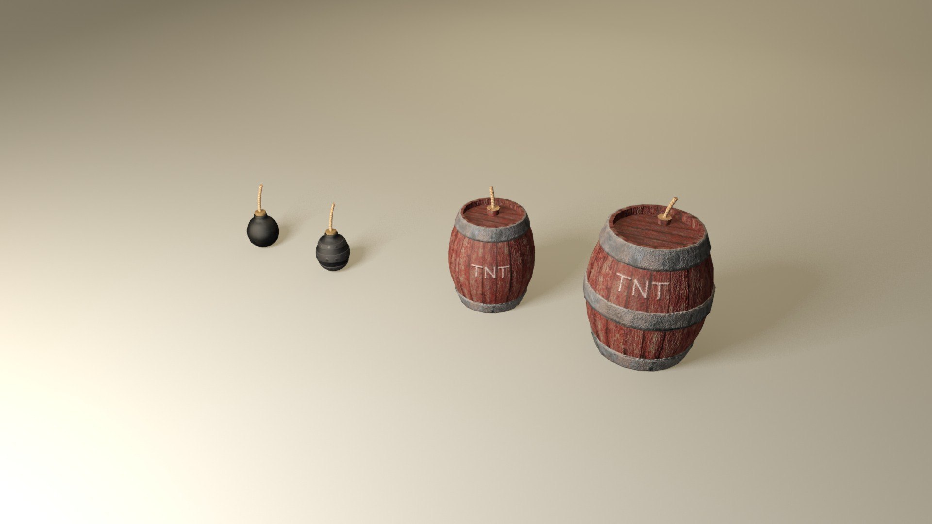 3D Medieval Fantasy Pirate Bombs - TurboSquid 1771019