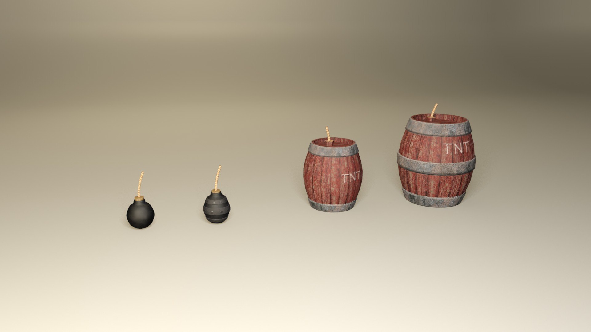 3D Medieval Fantasy Pirate Bombs - TurboSquid 1771019