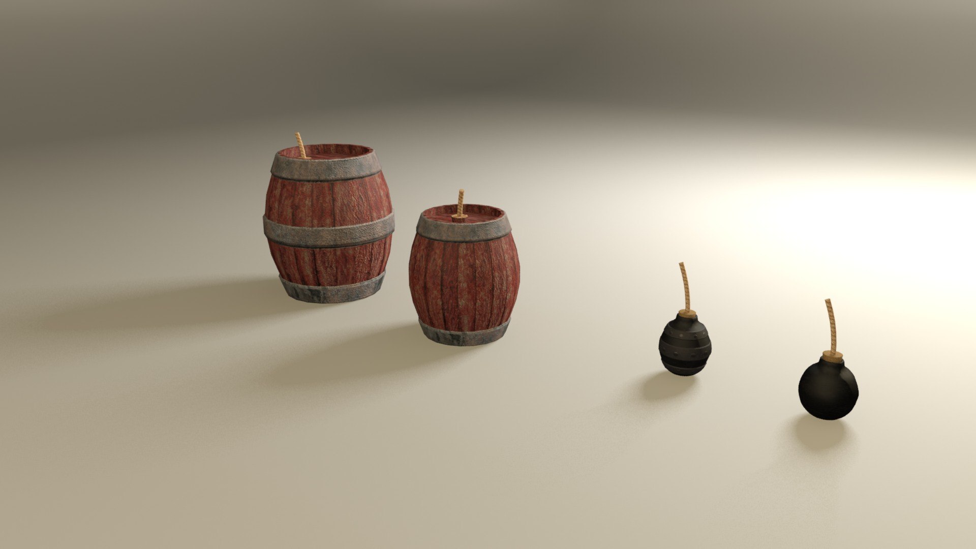 3D Medieval Fantasy Pirate Bombs - TurboSquid 1771019
