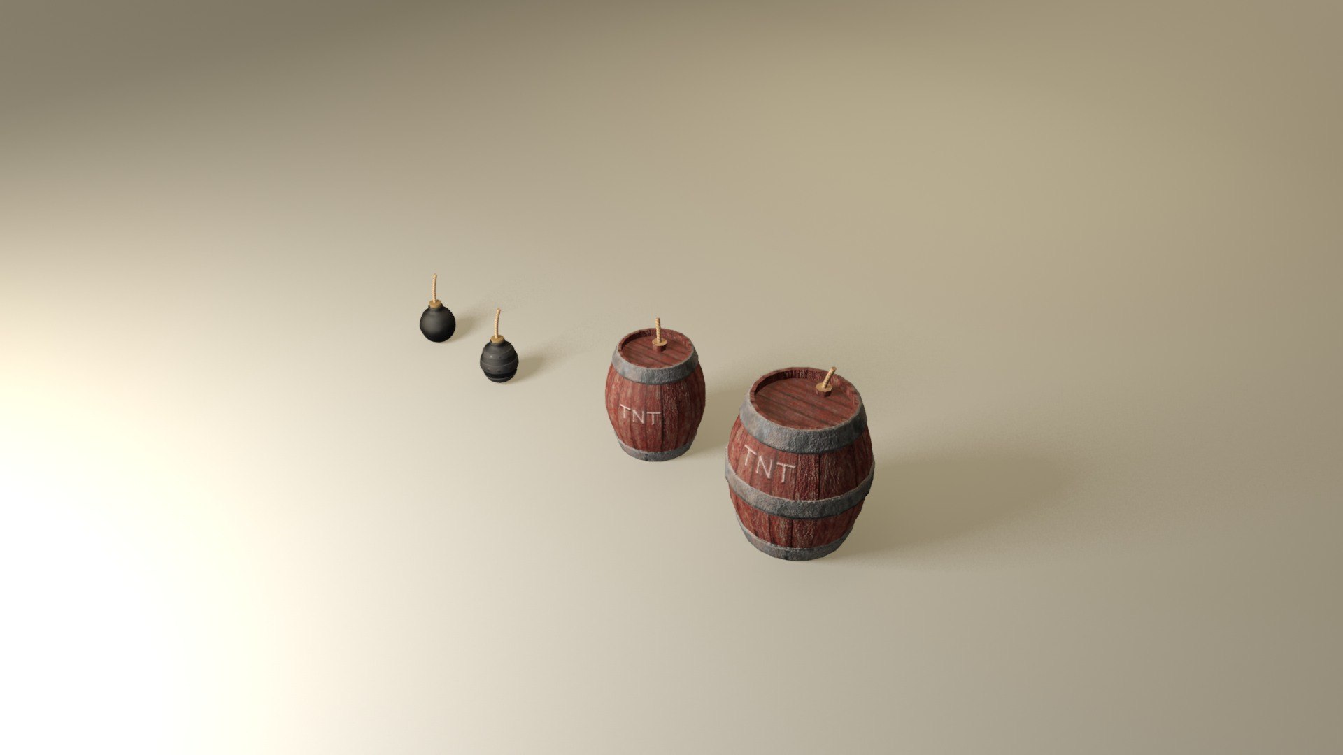 3D Medieval Fantasy Pirate Bombs - TurboSquid 1771019