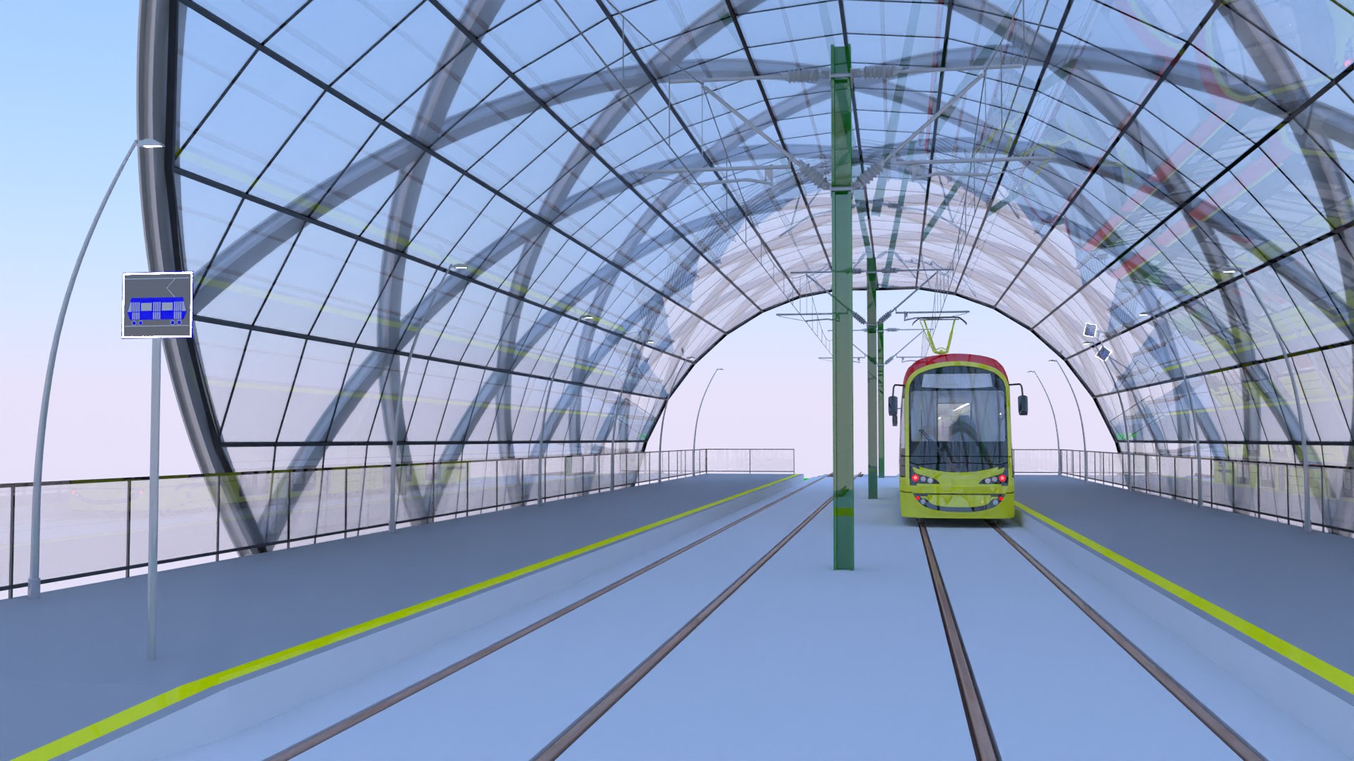 Warsaw Tram Stops 3D Model - TurboSquid 2313916