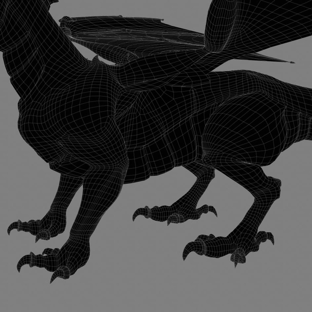 dragon 3d obj