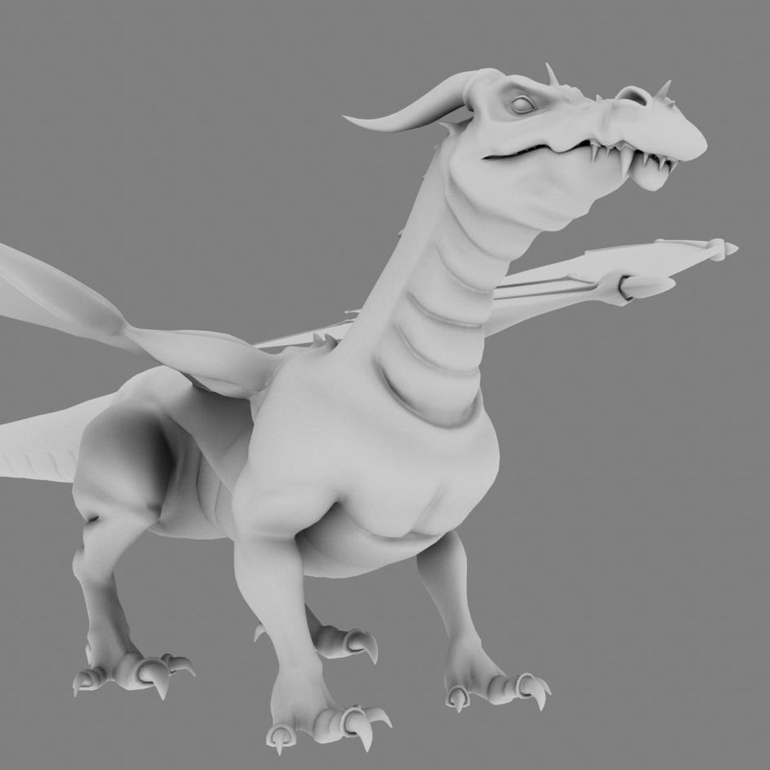 dragon 3d obj