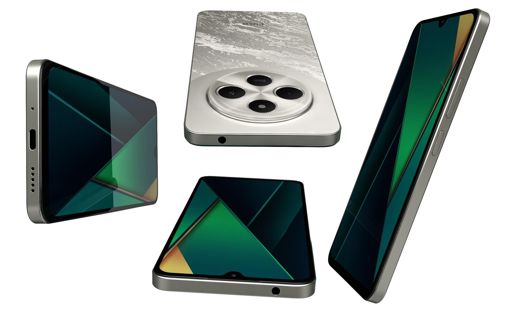 3D Xiaomi Poco C75 Gold - TurboSquid 2299330