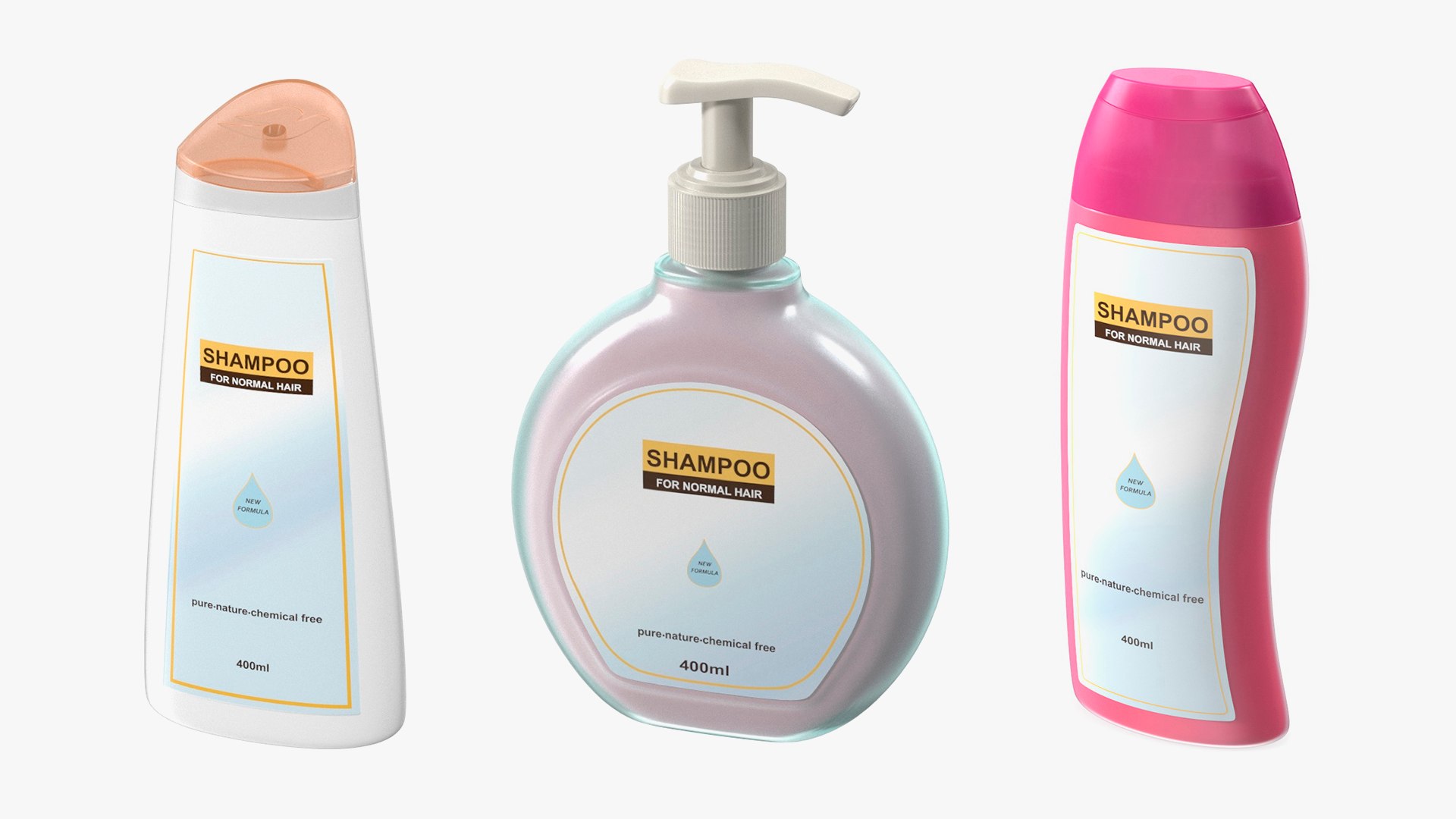 Shampoo Collection 3D - TurboSquid 2186323
