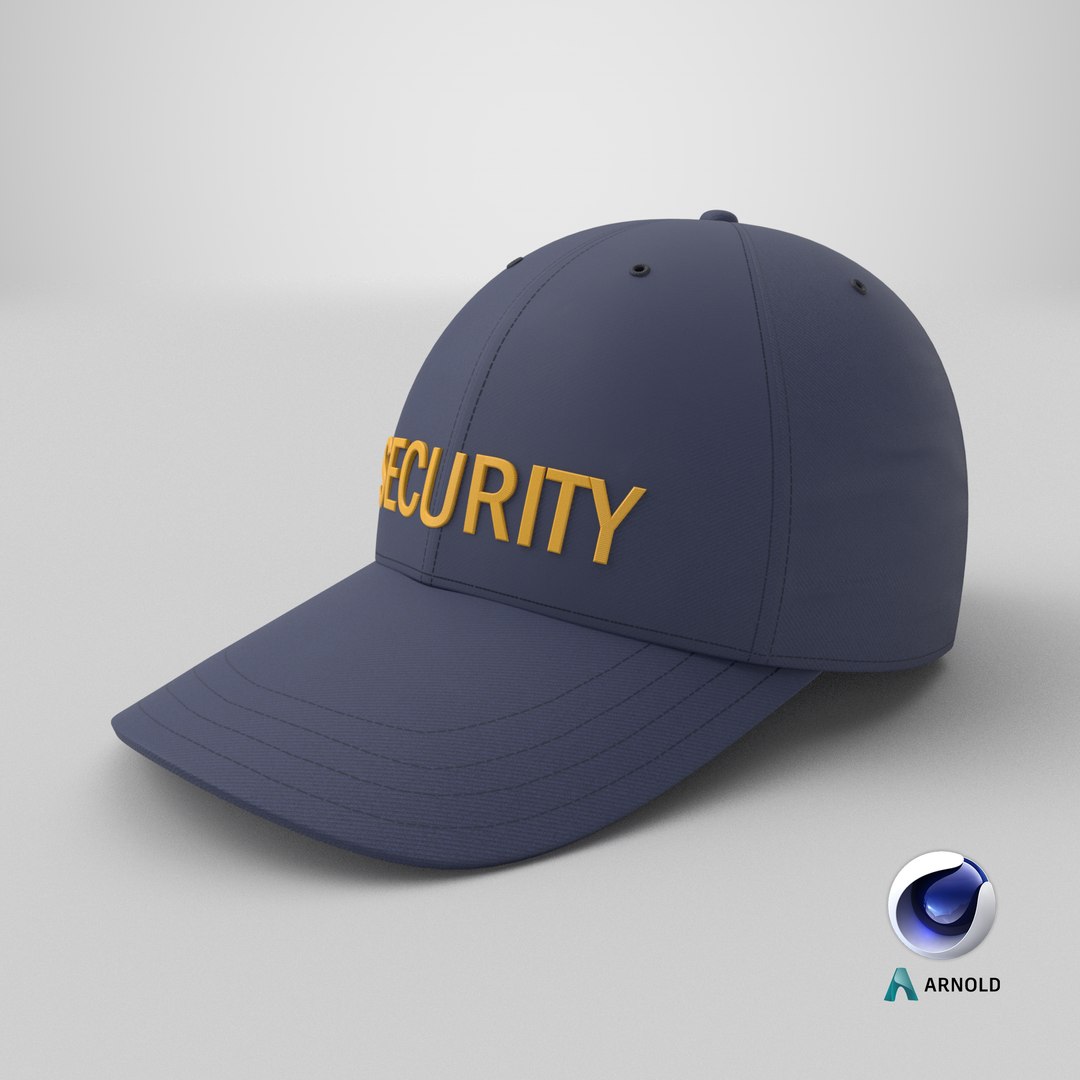 Security Baseball Cap 3D - TurboSquid 2293479