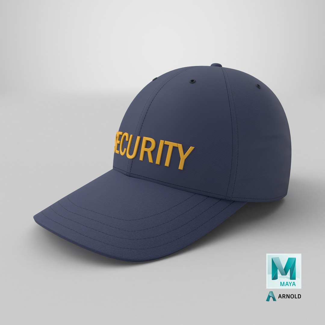 Security Baseball Cap 3D - TurboSquid 2293479