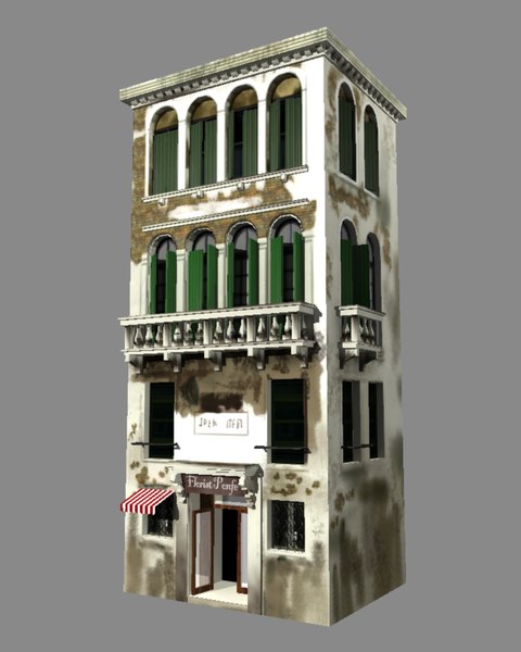 venice building architecture 3d ma
