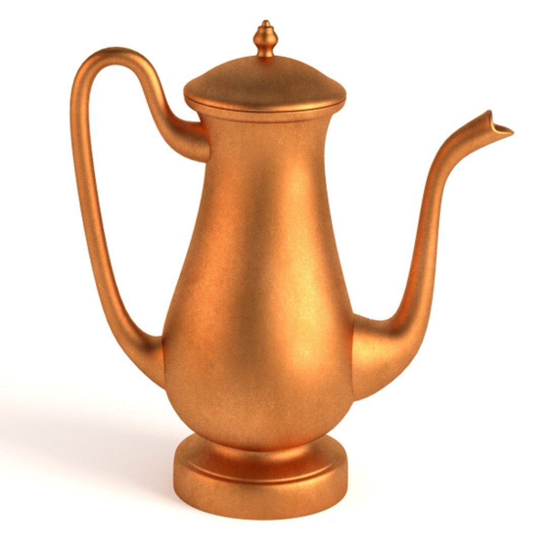 antique teapots 3d model