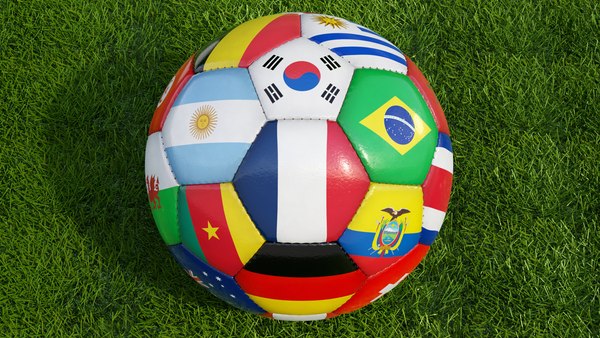 32-Flags 32-Panels Soccer Ball FIFA World Cup Qatar 20223Dモデル ...