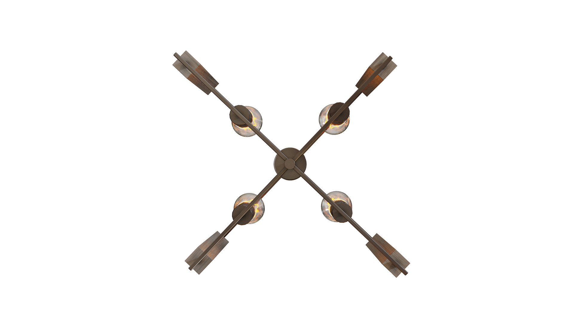 Zinger 4light Chandelier 3D Model - TurboSquid 1640341