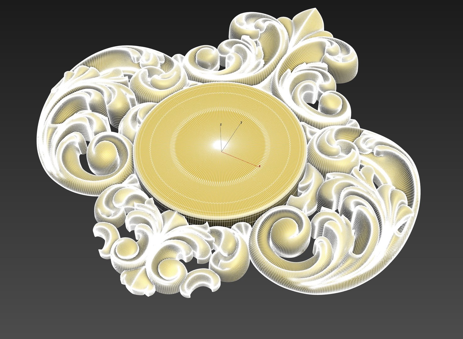 3D Model Clock Frame For CNC 015 Model - TurboSquid 1842746