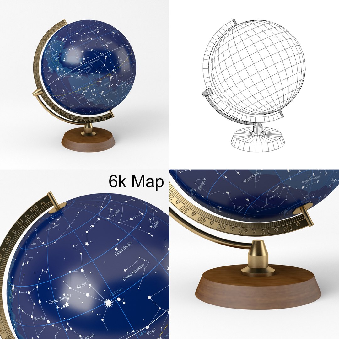 Celestial Globe - Star Model - TurboSquid 1456465
