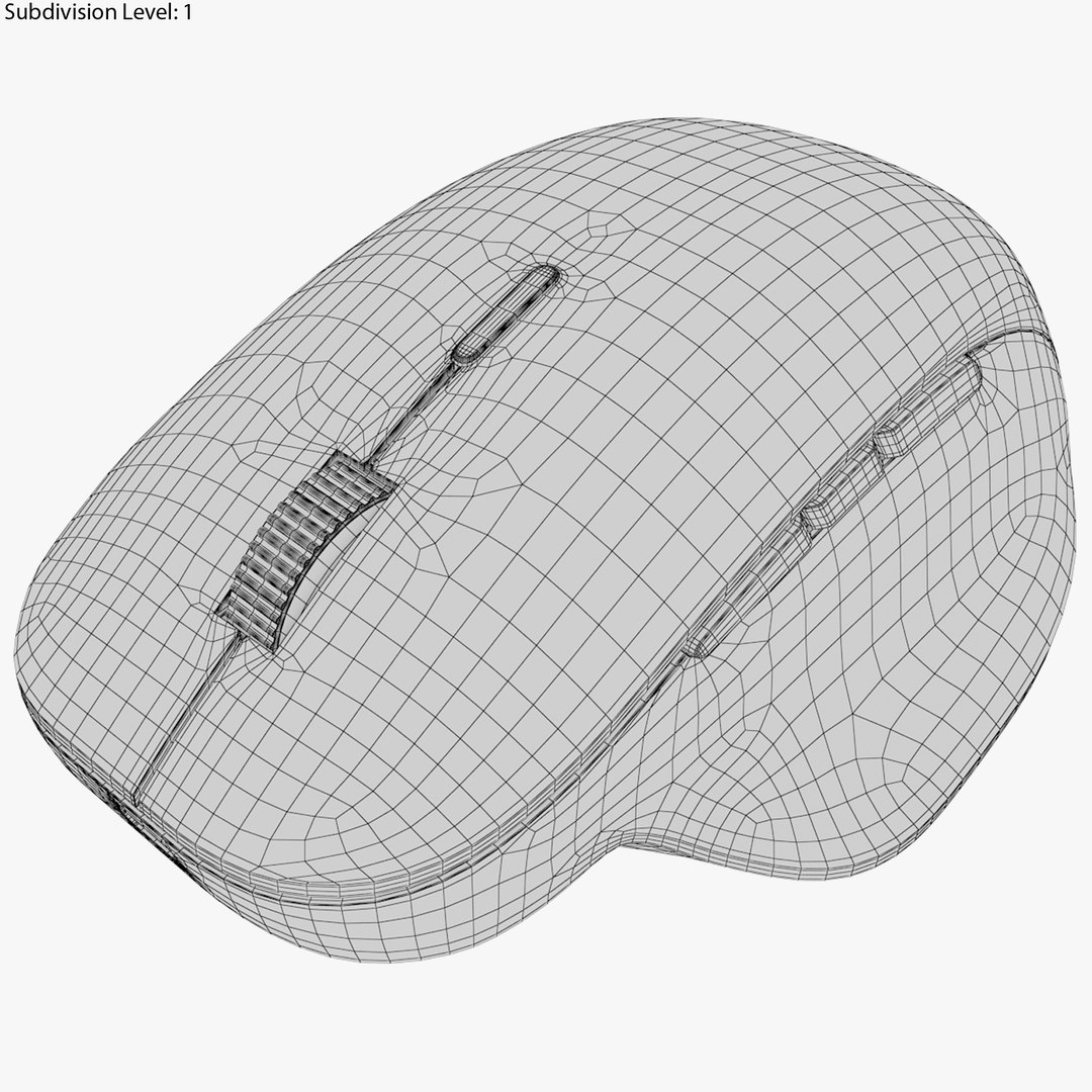 Realistic Microsoft Precision Mouse 3D Model - TurboSquid 1220310