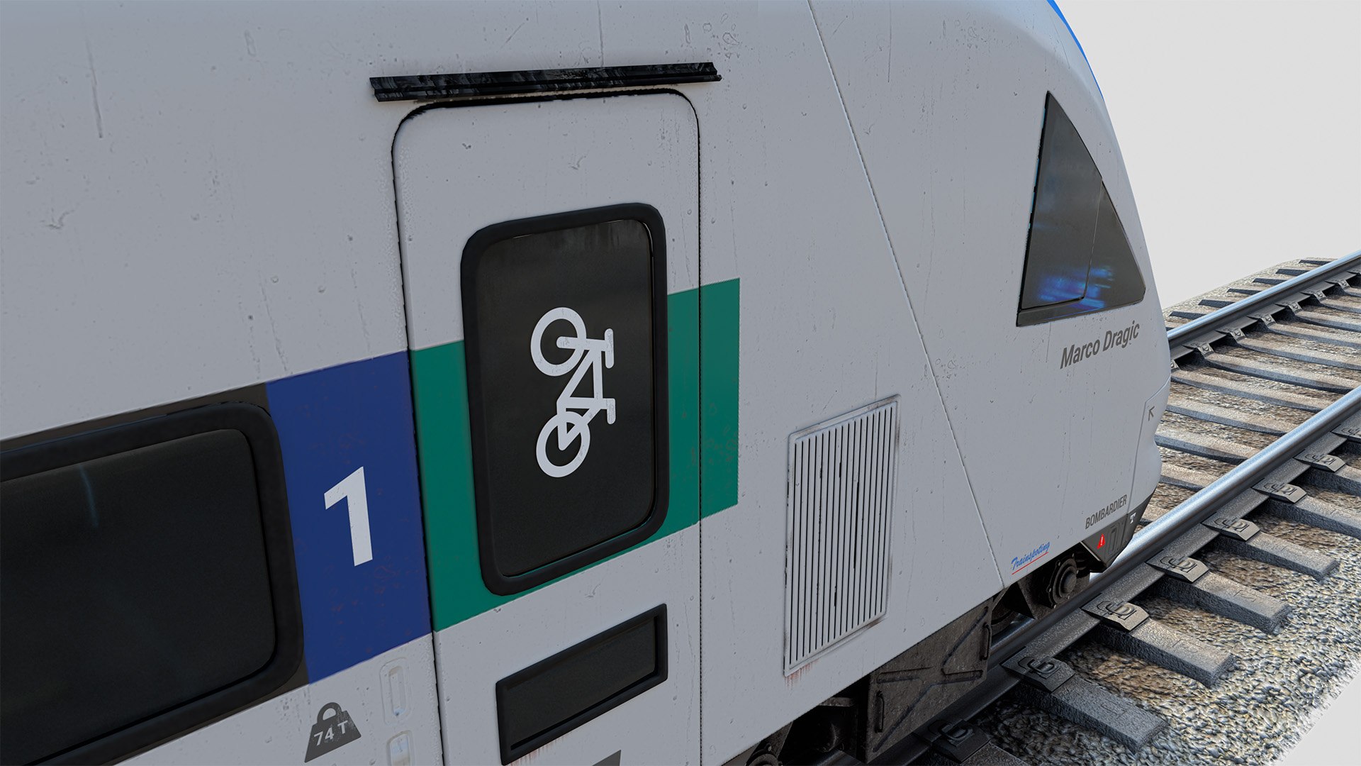 Modern European Intercity Train 3D Model - TurboSquid 1810687