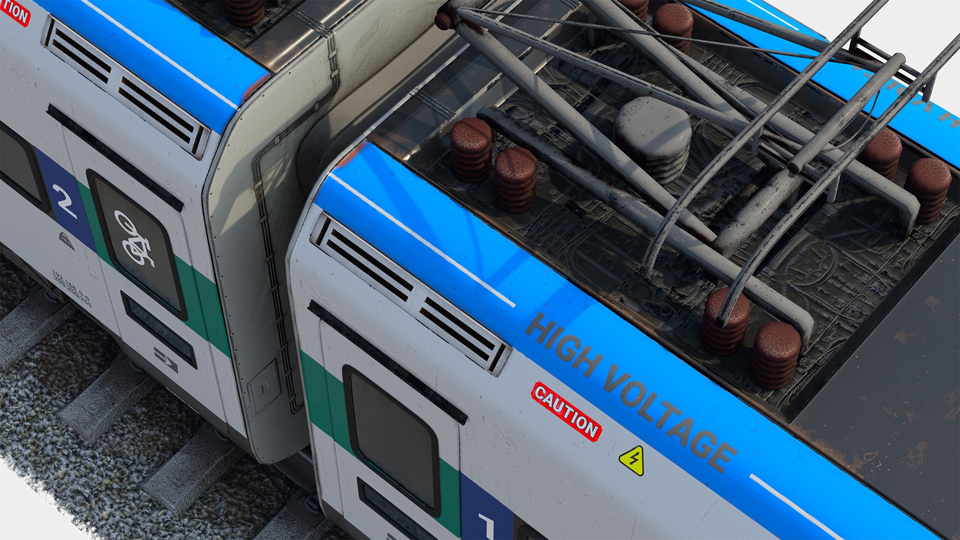 Modern European Intercity Train 3D Model - TurboSquid 1810687